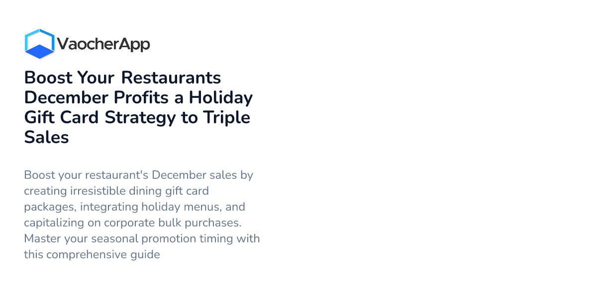 Boost Your Restaurants December Profits a Holiday Gift Card Strategy to ...
