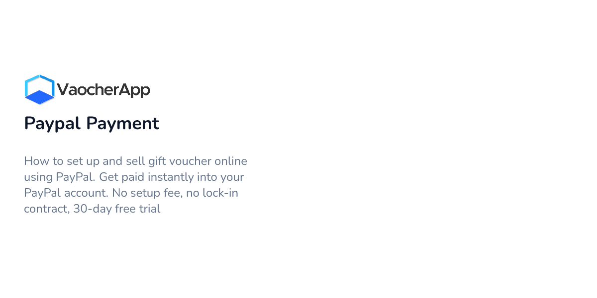 Paypal Payment | VaocherApp