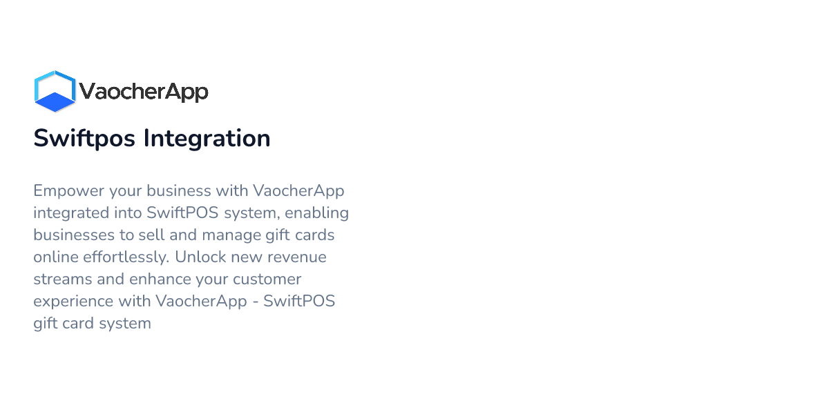 Swiftpos Integration | VaocherApp